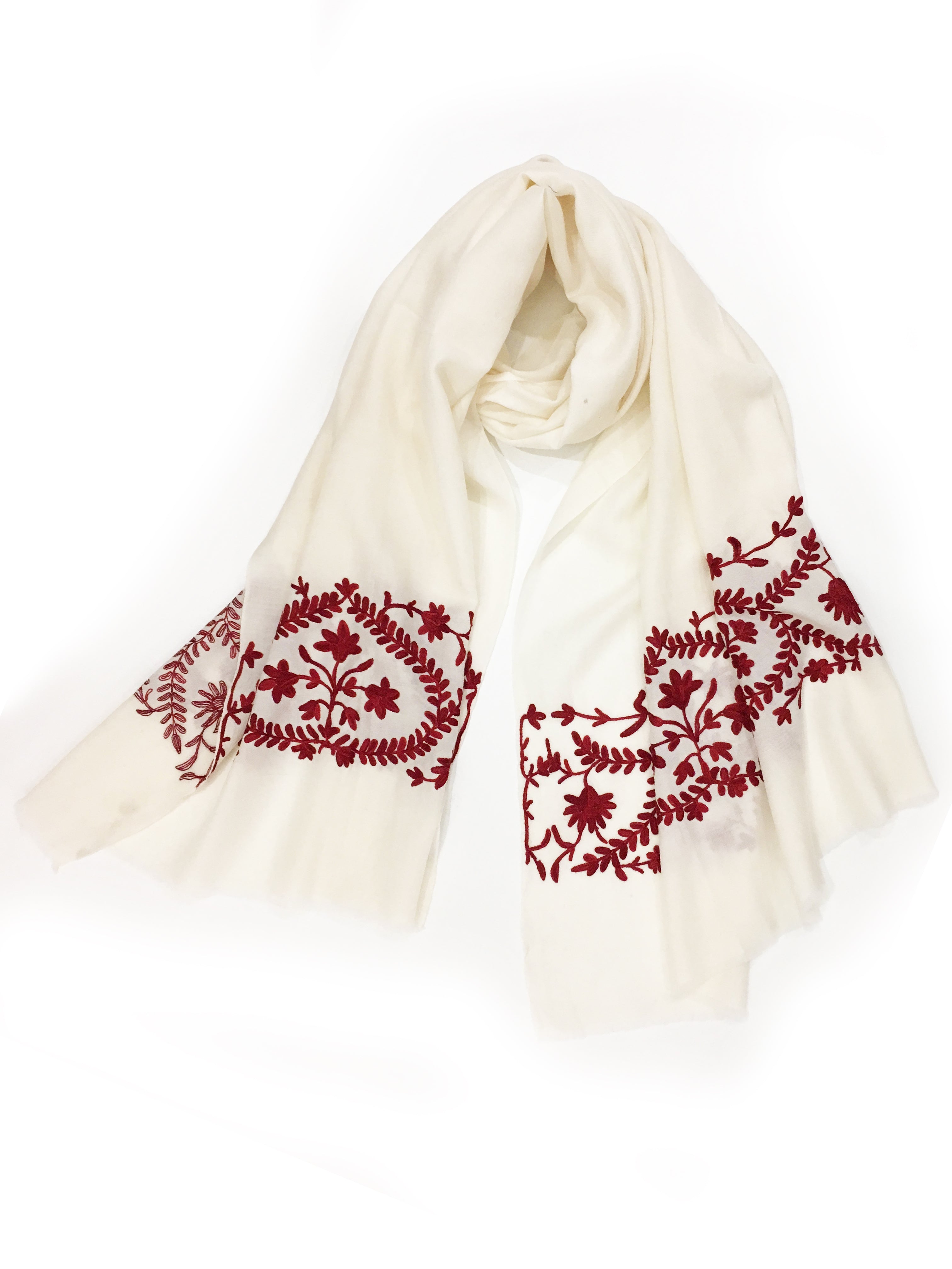 GARLAND WRAP (CREAM/ RED) – Anandadesign.com